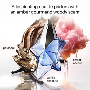 Mugler Angel Refill - Eau de Parfum - Women's Perfume - Ambery & Woody - With Bergamot, Praline, and Patchouli - Long Lasting Fragrance - 3.3 Fl Oz