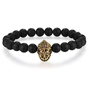 Hanuman Hindu God of Strength and Courage Energy Beads Bracelet 8mm