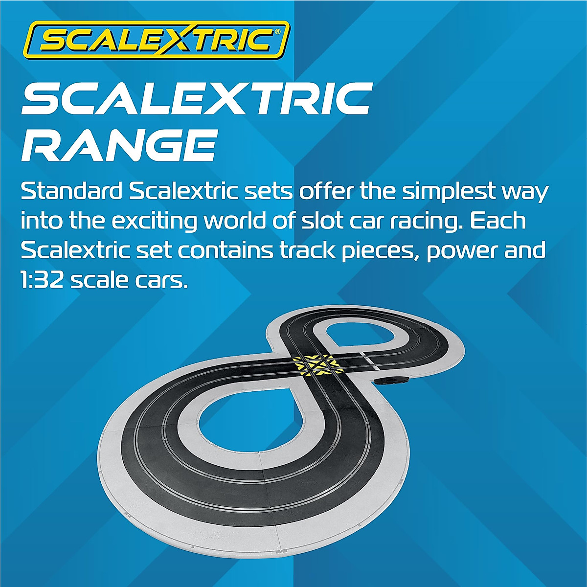 Scalextric C1421M Drift 360 Race Set - Mains Power Slot Car Race Track Sets, 1:32 Scale Set, Electric Racing Toys for Adults or Kids, Racetrack Games, Cars Gifts for Boys or Girls, Age 8+