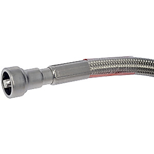 Dorman 819-821 Front Flexible Stainless Steel Braided Fuel Line Compatible with Select Cadillac/Chevrolet/GMC Models (OE FIX)
