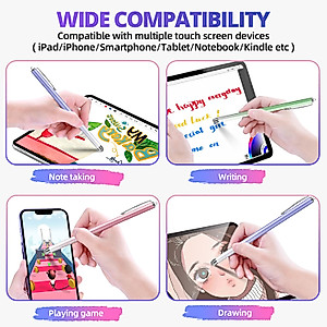 Long Stylus Pen for Touch Screen [3Pcs Mesh tip Precise Touch] Universal Stylist Pen for iPhone iPad Chromebook Capacitive Digital Drawing Fine Point Styluses