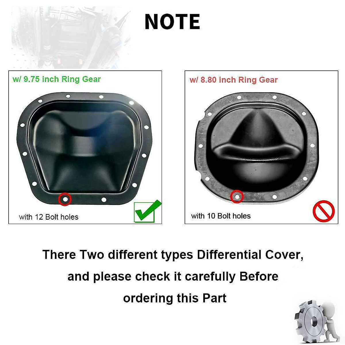 Rear Differential Cover and Gasket Set Replacement for Ford F-150 Expedition Lobo E-150 Econoline Transit Lincoln Blackwood Navigator Mark LT