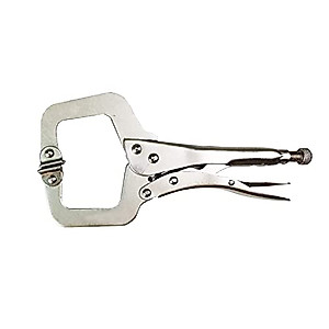 HFS (R) 11-Inch Swivel Pad Locking C-Clamp Locking Pliers (10 pcs)