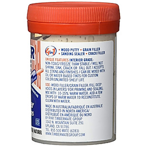 Timbermate Wood Filler, Water Based, 8oz, Natural