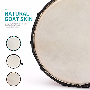 Djembe,African Drum Djembe Mahogany Wood Goatskin Drumhead (6 inch)