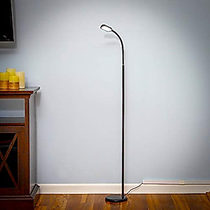 Brightech Battery Plus Lamp for Living Rooms & Offices, Rechargeable LED Floor Lamp, Portable Tall Lamp, Mid-Century Modern Standing Lamp for Bedroom, Great Living Room Décor