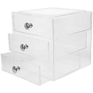 Cabilock Drawer Storage Box Box make up drawer desktop drawers organizer desktop storage box with drawer cosmetic display case Acrylic Storage rack jewelry trash box drawers Facial mask