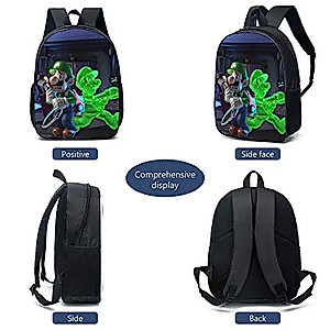 Mylshbest Backpack 3 Pcs Set, Anime Daypack With Shoulder Bag Pencil Case, Travel Bag Bookbag for Boys Girls