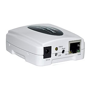 X-MEDIA XM-PS110U 1-Port 10/100Mbps Fast Ethernet USB Print Server, USB 2.0 Port Network Print Server
