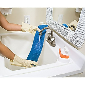 Rubbermaid Commercial Products, Standard Replacement Microfiber Pad - Use Wet or Dry/Dust Mop on Laminate/Hardwood/Tile Floors with Grout Lines - Washing Machine Safe, 18 Inch, Blue, FGQ40900BL00