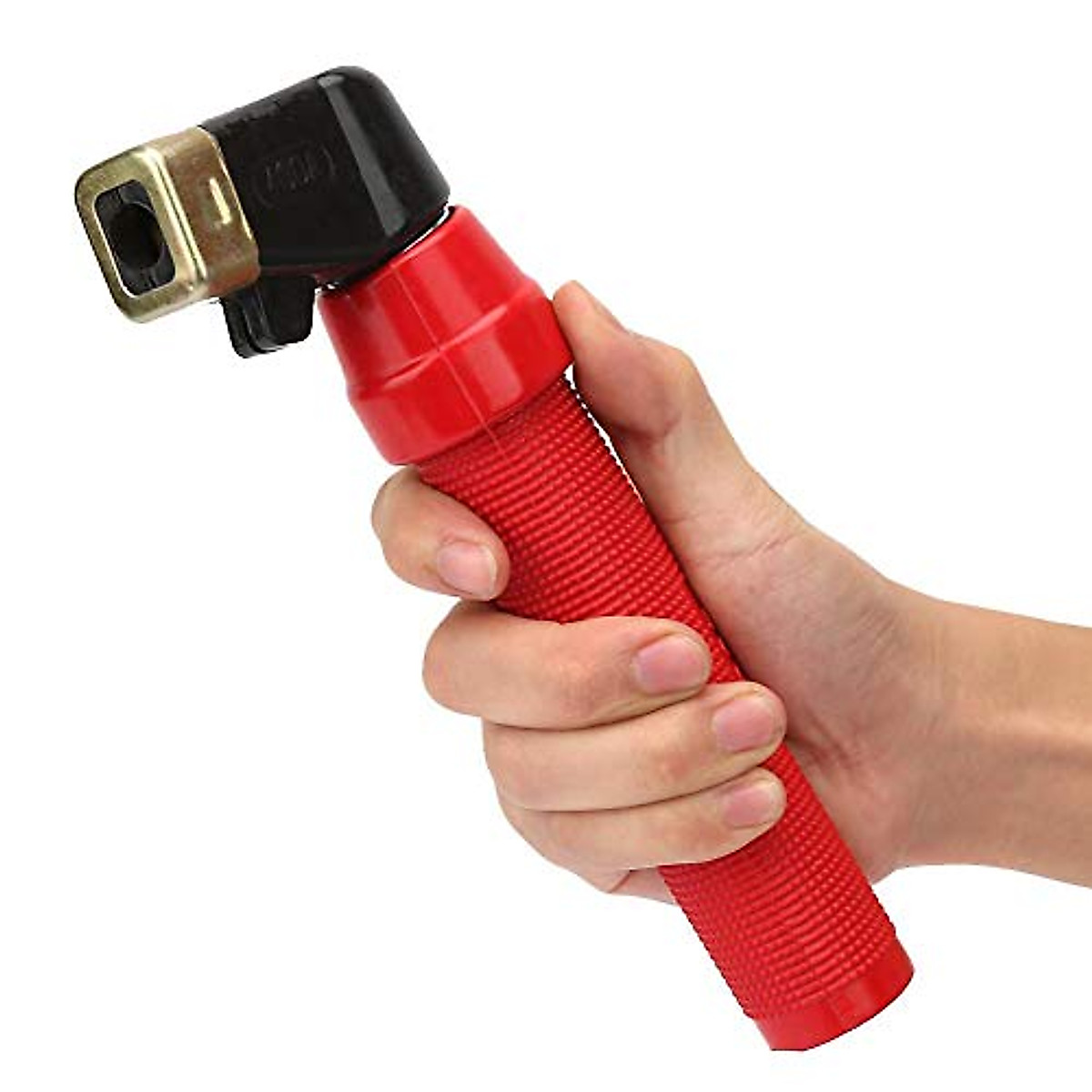 Wal front Welding Electrode Holder, 400A American Style Welding Electrode Holder Stick Rod Welding Accessories Rubber Handle