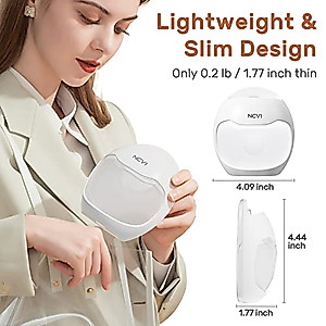 NCVI Breast Milk Collector, Milk Catcher, Breast Shells Protect Sore Nipples for Breastfeeding, Reusable Breastmilk Saver, Wearable Nursing Cups, Letdown Catch Discreet, BPA Free, 2.3oz/70ml, 1PIC