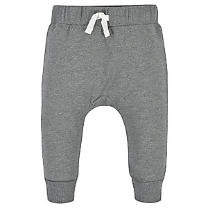 Gerber baby boys Toddler 3-pack Jogger Sweatpants, Navy/Gray, 4T US