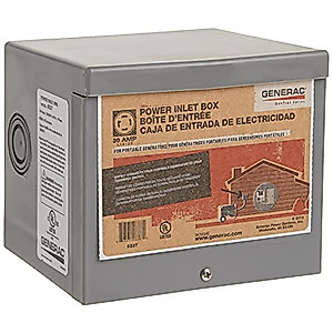 Generac 6337 30-Amp 125/250V Raintight Power Inlet Box - Reliable Outdoor Generator Connection