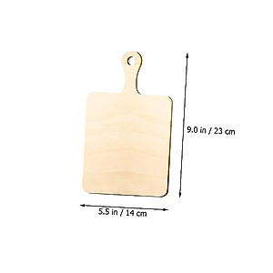 CORHAD 6pcs Home Accessories Decor Wood Chopping Boards Wood Decor Interesting Kindergarten Home Supplies Chopping Board Set Cutting Board Decorate Mini Cut Wood Accessories Wooden
