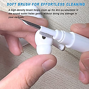 4 Sizes Replacement Ear Tips Compatible with AirPods Pro and AirPods Pro 2 + 3 in 1 Headphone Cleaning Pen, 4 Pairs Ear Buds Silicone Tips(XS/S/M/L) with 1 Wireless Earbuds Cleaning Pen Brush Kit