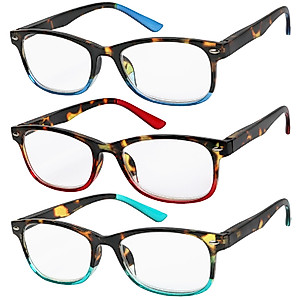 Success Eyewear Reading Glasses Set of 3 Great Value Spring Hinge Readers Men and Women Glasses for Reading +2.75