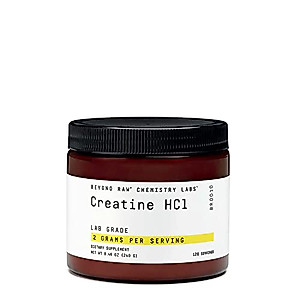 BEYOND RAW Chemistry Labs Creatine HCl Powder | Improves Muscle Performance | 120 Servings