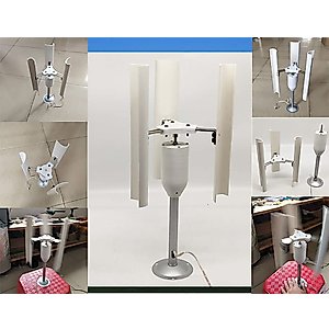 DIY Three-phase Permanent Magnet Generator, 3-Blade Vertical Axis Wind Turbine Model Wind Power 12V 30W Teach Model