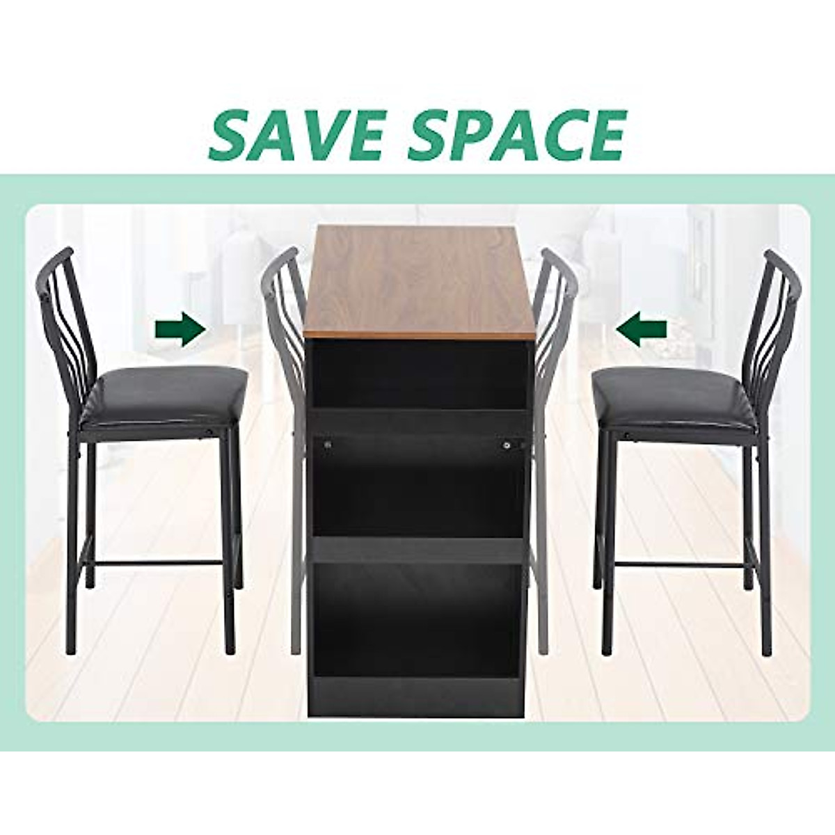 FDW Dining Table Set Kitchen Table and Chairs Dining Room Table Set for Small SpacesDining Table for 2 Modern Home Furniture Rectangular