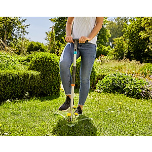Gardena (03518-20 Weed Puller Tool, Stand Up Weeding Made Easy, Patented Blades Heavy Duty Weed Removal a Breeze, Built-in Weed Ejector, Long Handle for Outdoor Use.