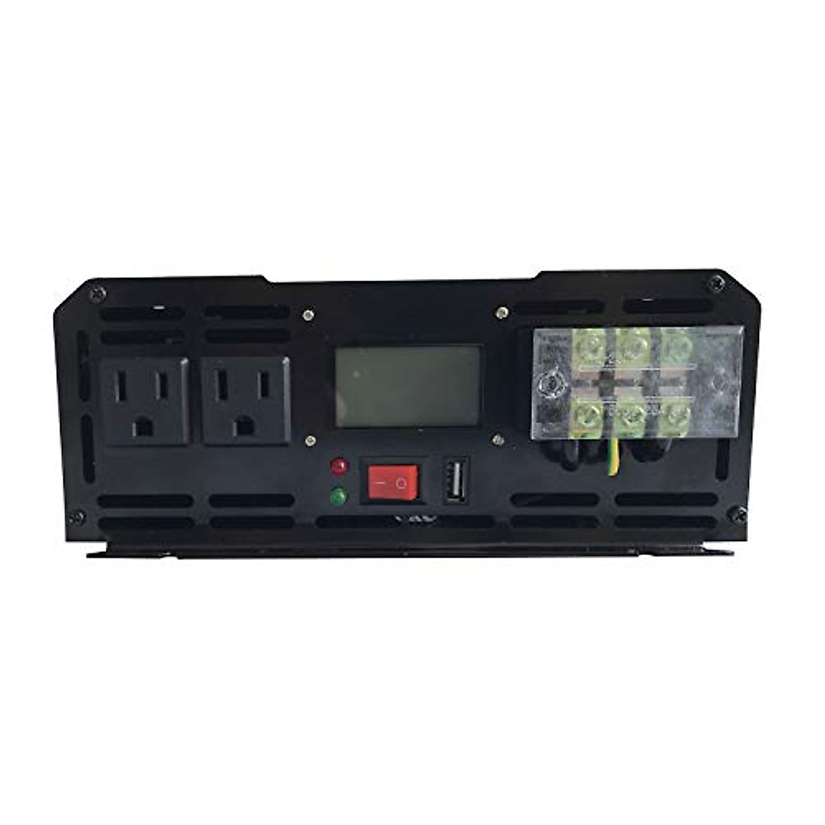 KRXNY 2000W 24V DC to 120V AC 60HZ Pure Sine Wave Off Grid Home Solar Power Inverter Converter with USB Port LCD Display