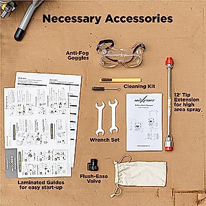 MaXpray M1 Airless Paint Sprayer, 2023 Version, High Efficiency, Thinning-Free, Minimal Overspray, for Home Exterior & House Interior DIY Painting Projects, with Paint Sprayer Accessories