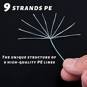 ANGRYFISH AGWX9 Braided Fishing Line,Cost-Effective Smooth Superline-Multiple Colors-Extremely Durable-Wonderful Tool for Fishing Enthusiast(Green,15LB/0.10MM-100M)