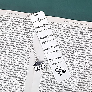 2023 Graduation Bookmark Gifts for Women Men Him Her Class of 2023 Teen Girl Boy 5 8 12 Grade Seniors College Students Inspirational Grad Book Lover Master Nurse 16 Birthday Christmas Stocking Stuffer