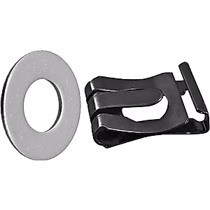 Replacement Hardware for Office Chair Gas Lift Cylinder Piston Includes 10 Sets of Retaining Clips and Washers (10-CW)