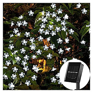 Xiaobei Solar Powered Fairy Lights, Festive String Lights, Waterproof Christmas Lights, Outdoor Garden Lights Home Bedroom Decor, Great Outdoor Lawn Decor for Patio Garden, Yard and Christmas Decor