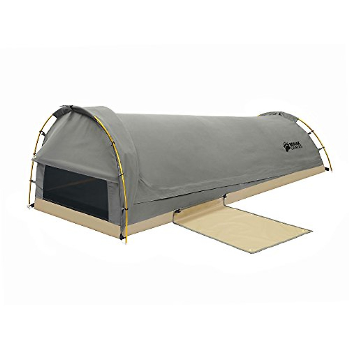 KODIAK CANVAS 1-Person Canvas Swag Tent with Sleeping Pad, Olive, One Size