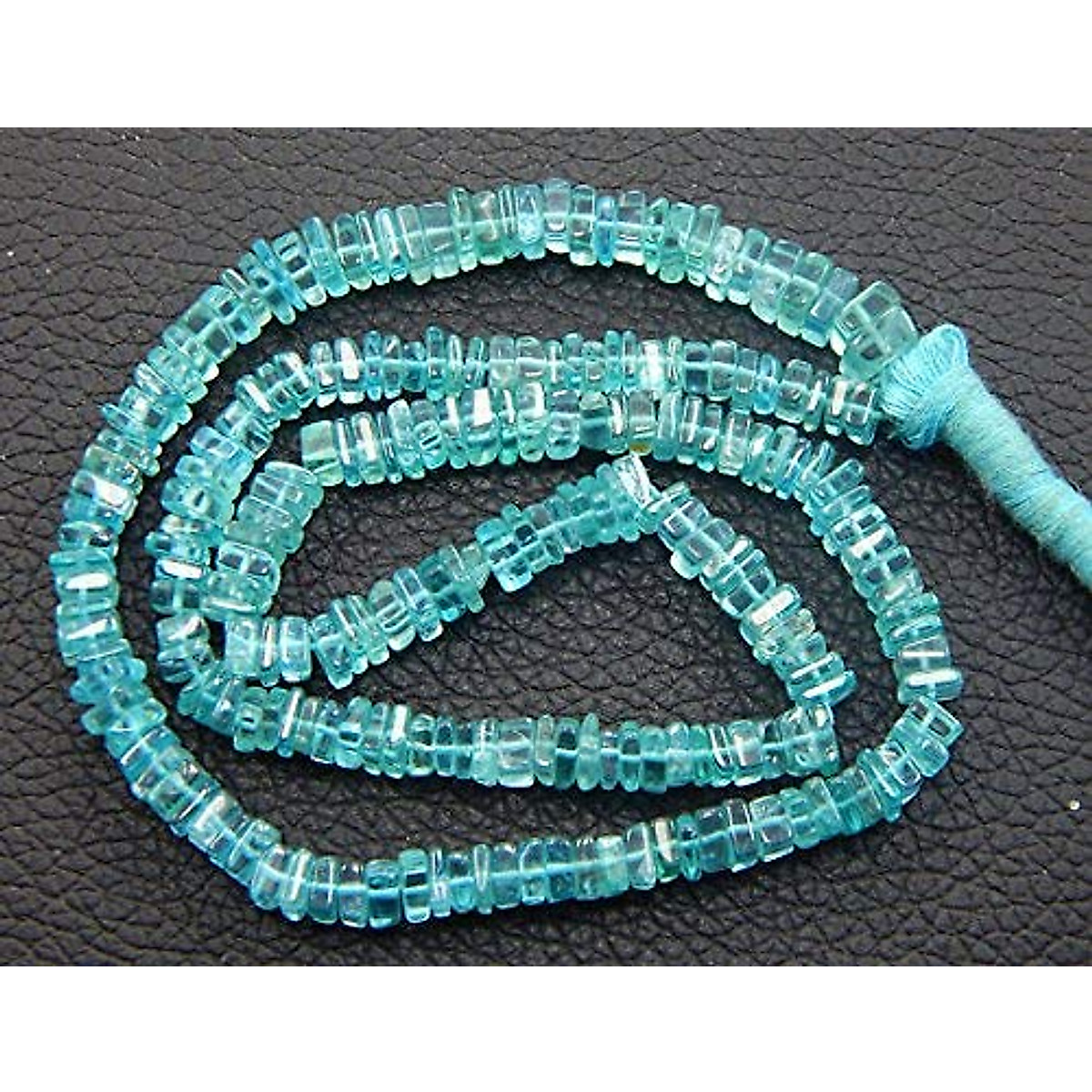1 Strands Natural Blue Apatite heishi Spacer Beads Size 4-5 mm 16 inch Long by Gemswholesale