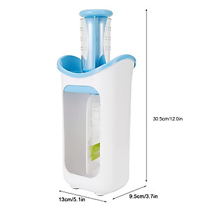 Fruit Puree Squeezer with 10 Squeeze Pouches DIY Squeeze Station for food(blue)