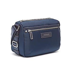 Calvin Klein Sussex Nylon Top Zip Crossbody, Navy