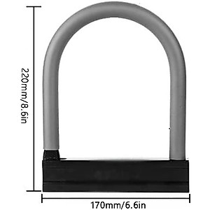DULASP Locks Bike U Lock Heavy Duty Bike Lock U-Lock Riding Bicycle Lock for Bicycle, Motorcycle and More Anti-Theft Protection