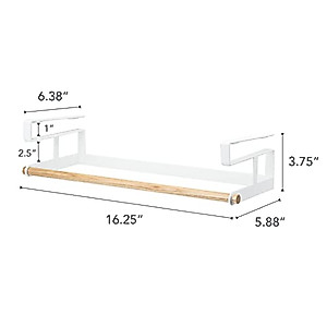 Yamazaki Home Tosca Under-Shelf Hanger Holder closet storage and organization systems, One Size, White