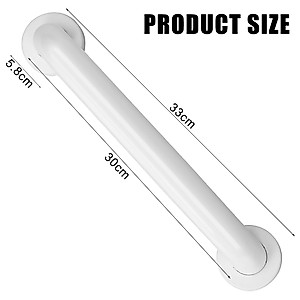 Shower Handles for Elderly Handicap Grab Bar Shower Handrails Bathroom Safety Hand Rail Support for Seniors Toilet Assist 12 Inch