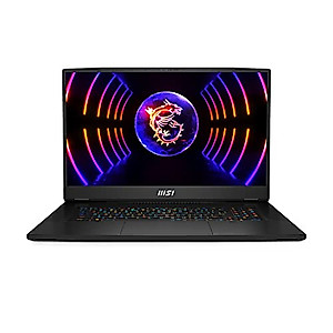 MSI Titan GT77 17.3" UHD 144Hz Mini LED: Intel Core i9-13980HX, RTX 4090, 128GB DDR5, 4TB NVMe SSD, Thunderbolt 4, USB-Type C, Cooler Boost Titan, Win 11 Pro: Core Black 13VI-042US