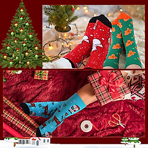Liitrsh 24 Pairs Christmas Sock Advent Calendar 2023 Unisex Socks Set 24 Days Countdown Calendar Gift for Adults Novelty Holiday Crew Socks with Christmas Calendar for Holiday Xmas Party Favor Gifts