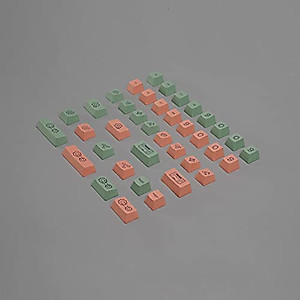 Akko Novelty Keycaps Set, 9009 Theme Retro R2 Industrial Style OEM Profile PBT Sublimation Including 1.75u Shift Keys for 84/68 Layout Mechanical Keyboards