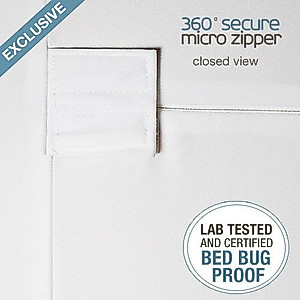 SafeRest Premium 9" Thick Box Spring Encasement - Waterproof - Breathable, Noiseless and Vinyl Free - Fits Up to 9" - Queen