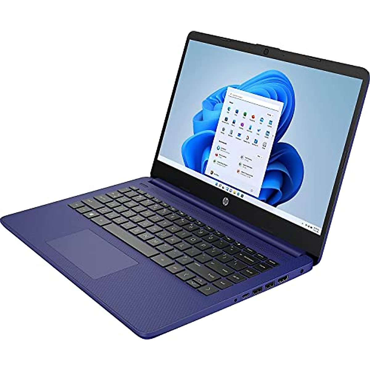 HP Laptop 14-cf2703ds 14" HD (1366 x 768) Intel Celeron N4120, Intel UHD Graphics 600, 4GB DDR4 RAM, 64GB eMMC Storage, Windows 11 Home, Royal Blue (Renewed)