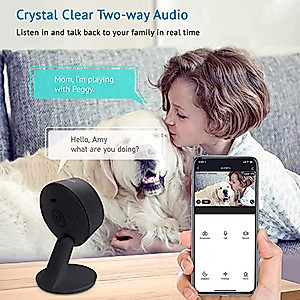 LaView Smart Indoor Security Camera for Home(2 Pack), 1080p HD Baby Monitor with Motion and Sound Detection,Two-Way Audio, Night Vision, US Cloud Server & SD Card Storage, Compatible with Alexa