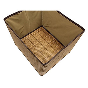 Seta Direct, Brown Natural Bamboo Storage Organization Box with Lid [1 Pack]