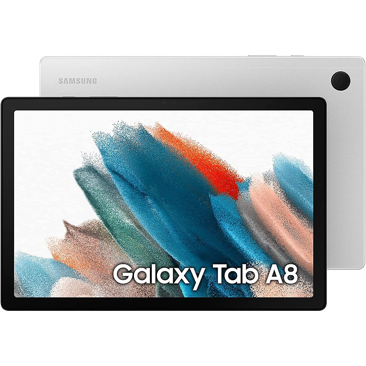 SAMSUNG Galaxy Tab A8 10.5” 128GB Android Tablet, LCD Screen, Kids Content, Smart Switch, Expandable Memory, Long Lasting Battery, Fast Charging, US Version, 2022, Silver, Amazon Exclusive