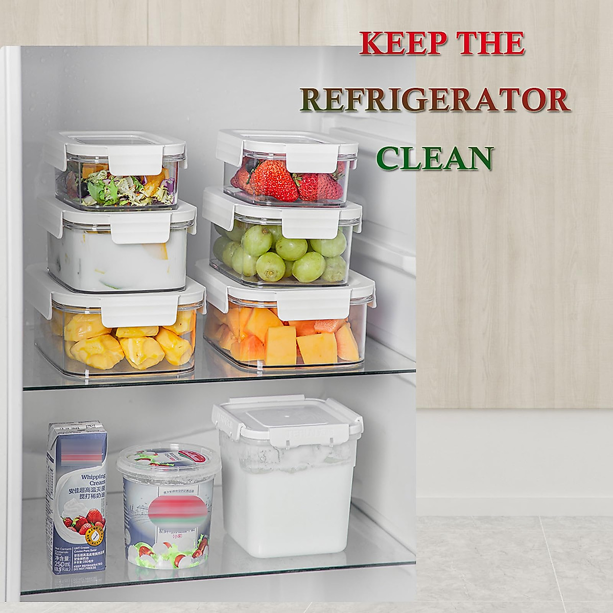 QCHOSWO Leak-Proof Food Storage Container, Family, Travel Essential Multi-Purpose Storage Box