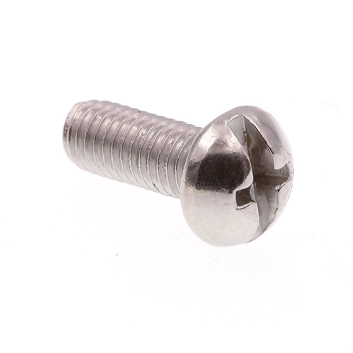 Prime-Line 9004101 Machine Screw, Round Head, Slotted/Phillips Combo, #10-32 X 1/2 in, Grade 18-8 Stainless Steel, Pack of 25