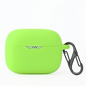 LEFXMOPHY 230NC Case for JBL Tune 230NC TWS True Wireless Headphone, Green Silicone Cover Skin Glow in Dark