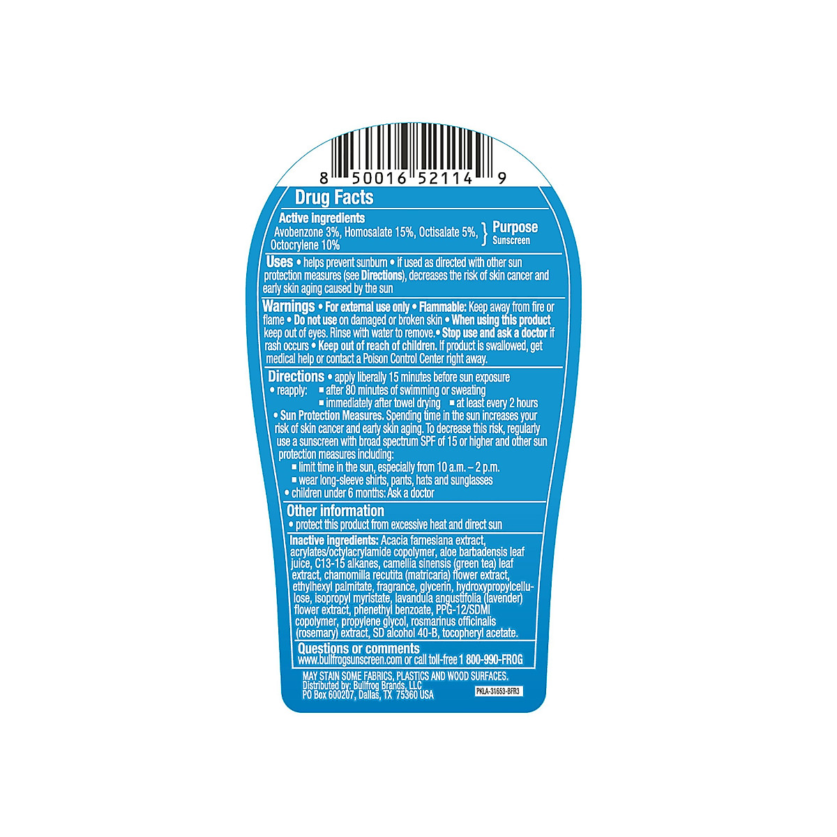 Bullfrog Quik Gel Sunscreen SPF 50 | Oxybenzone & Octinoxate Free | Broad Spectrum Moisturizing UVA/UVB, 5oz…